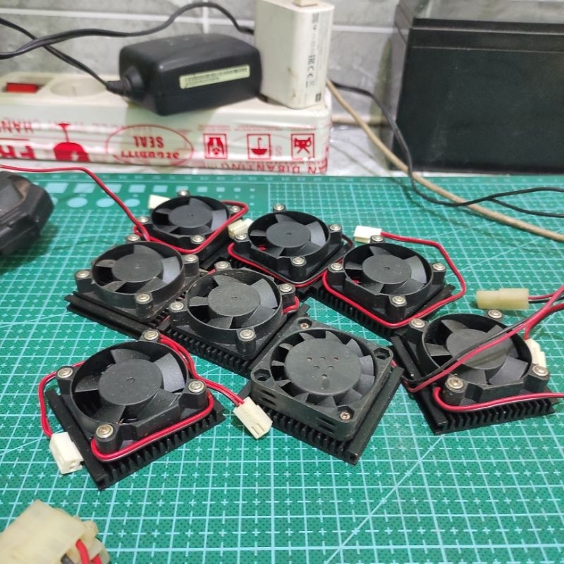 Jual FAN HEATSINK FAN DC 12V 4CM + HEATSINK ALUMINIUM PENDINGIN ...