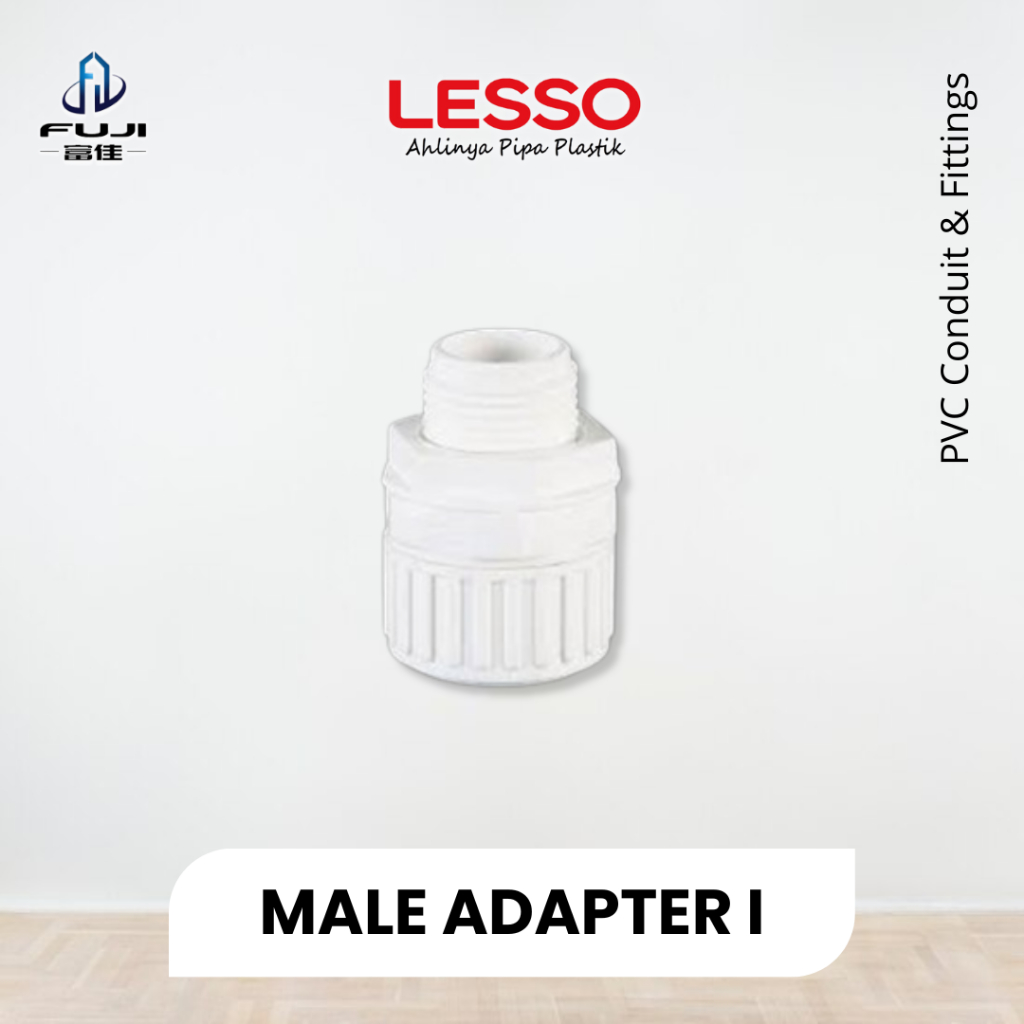 Jual Lesso Male Adapter I Made Coupling PVC Conduit 20 mm | Shopee ...