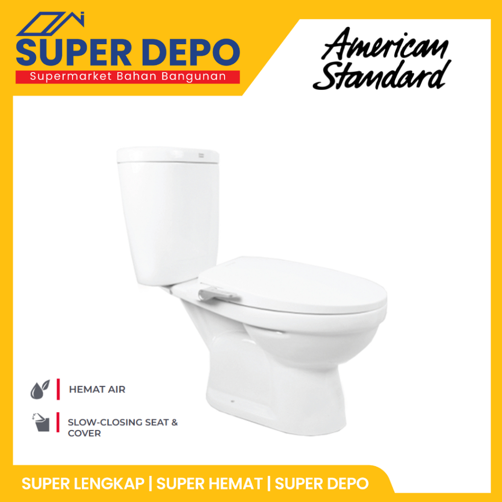 Jual CLOSET / KLOSET DUDUK AMSTAD AMERICAN STANDARD CCW05100-1CACTST6B MY WINSTON DUAL FLUSH ...