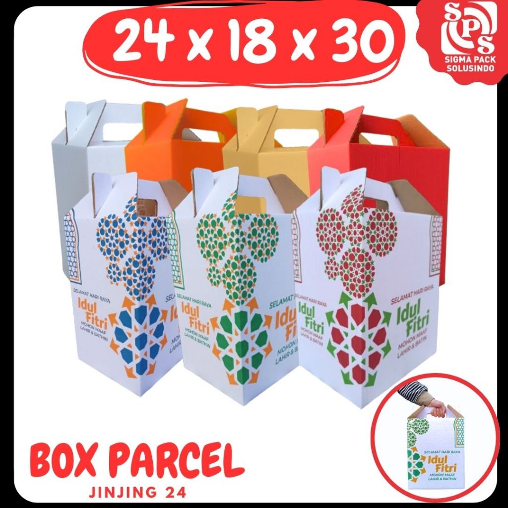 Jual Box Jinjing 24x18x30 Gable Box Kardus Packing Eid Mubarok Idul ...