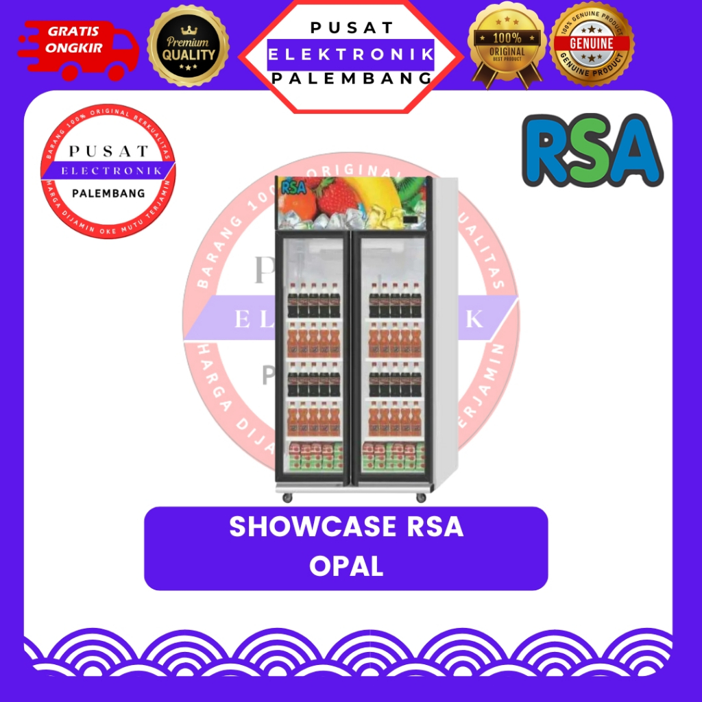 Jual SHOWCASE KULKAS RSA OPAL 2 PINTU SHOWCASE KULKAS PALEMBANG ...