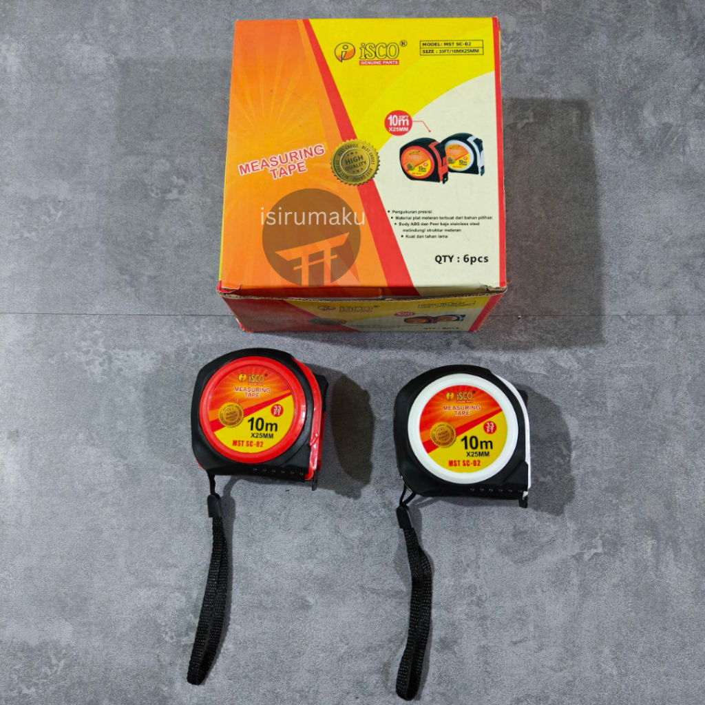 Jual Meteran Saku Ukur ABS Lock Measuring Tape 3 dan 10 METER Meteran ...