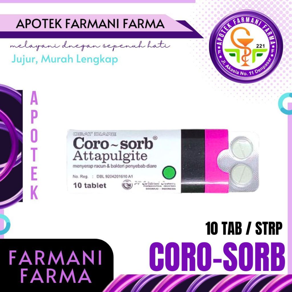 Jual CORO-SORB TAB 10S | Shopee Indonesia