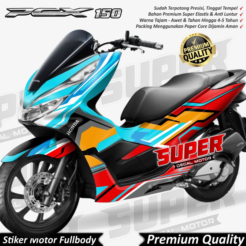 Jual Stiker Decal Honda PCX 150 2018 2019 2021 Full Body Variasi GTR ...