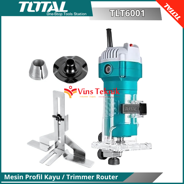 Jual mesin profil kayu trimmer router TOTAL TLT6001 | Shopee Indonesia