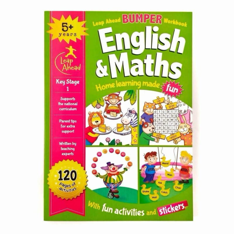 Jual WORKBOOK - LEAP AHEAD BUMPER WORKBOOK: ENGLISH & MATHS 5+ YEARS ...