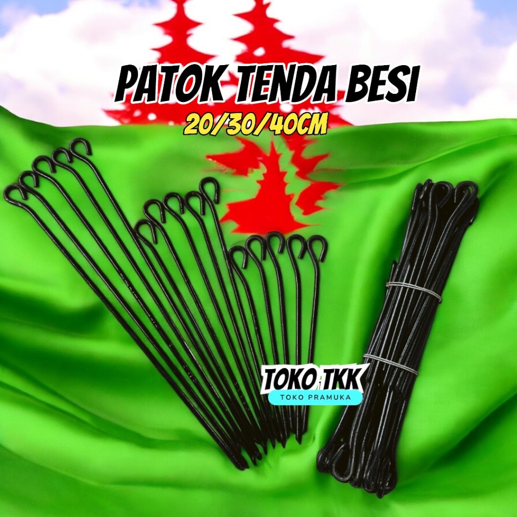 Jual Patok/pasak tenda besi 20cm/30cm/40cm | Shopee Indonesia