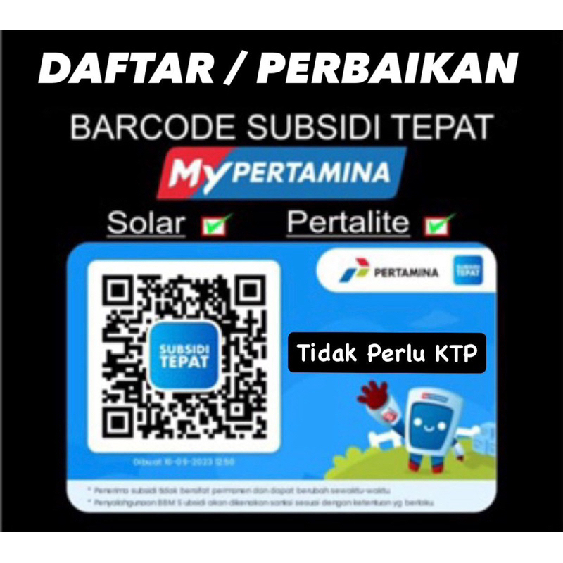 Jual Barcode My Pertamina | Daftar Baru | Barcode Pertamina Resmi Proses Cepatttt | Shopee Indonesia