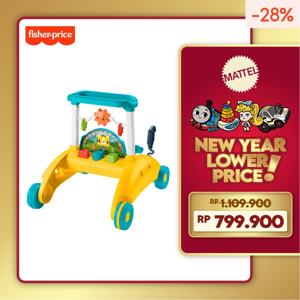 Jual Fisher Price 2-Sided Steady Speed Tiger Walker - Push Walker Bayi ...