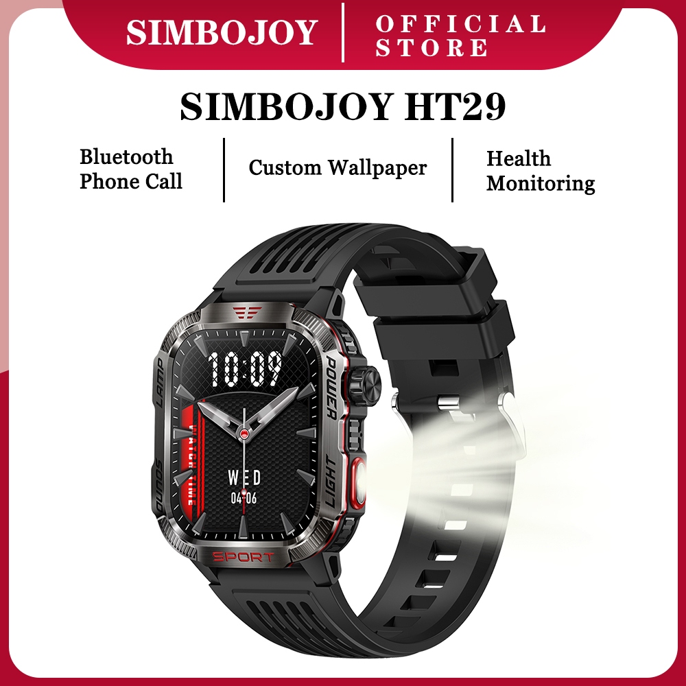 Jual Simbojoy Smartwatch Compass 100+ Sport Modes Jam Running Pria Pace ...