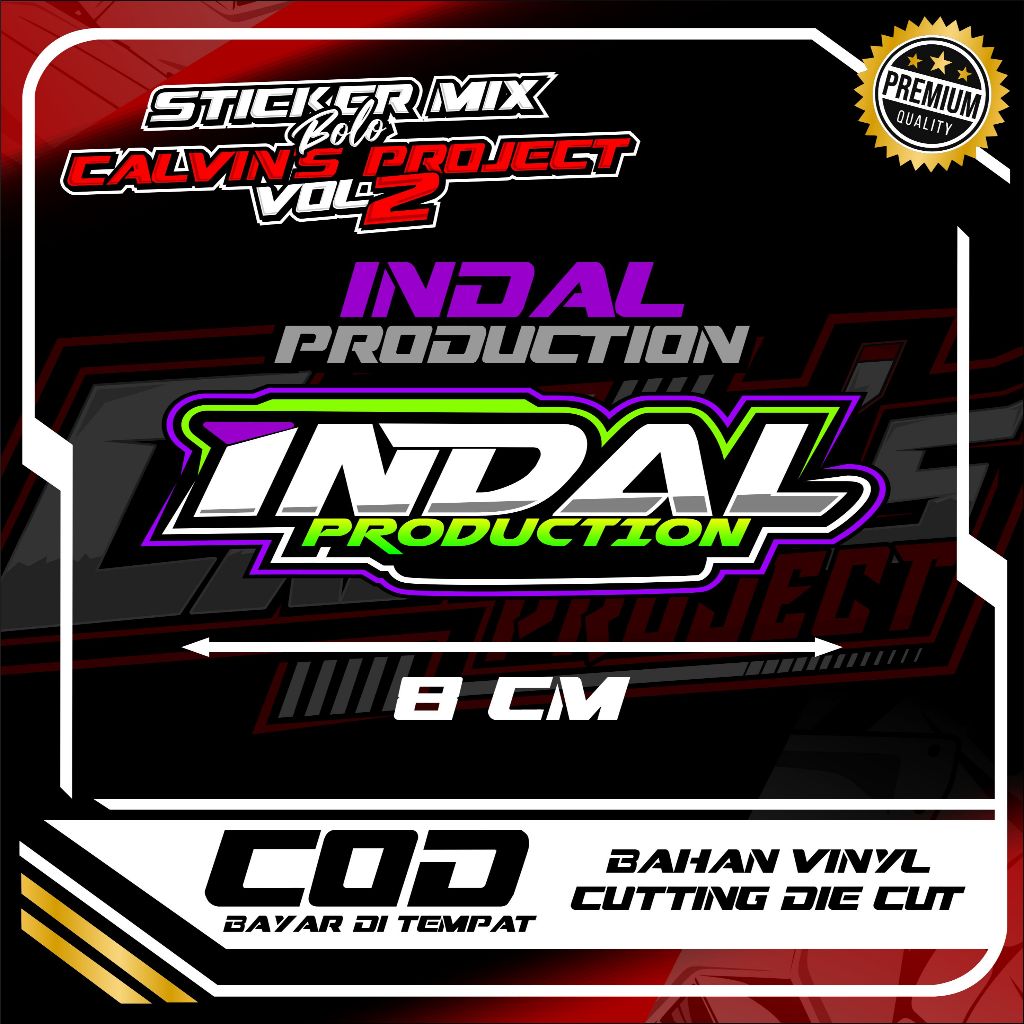 Jual ORIGINAL STIKER INDAL PRODUCTION by CALVIN'S PROJECT | Shopee ...