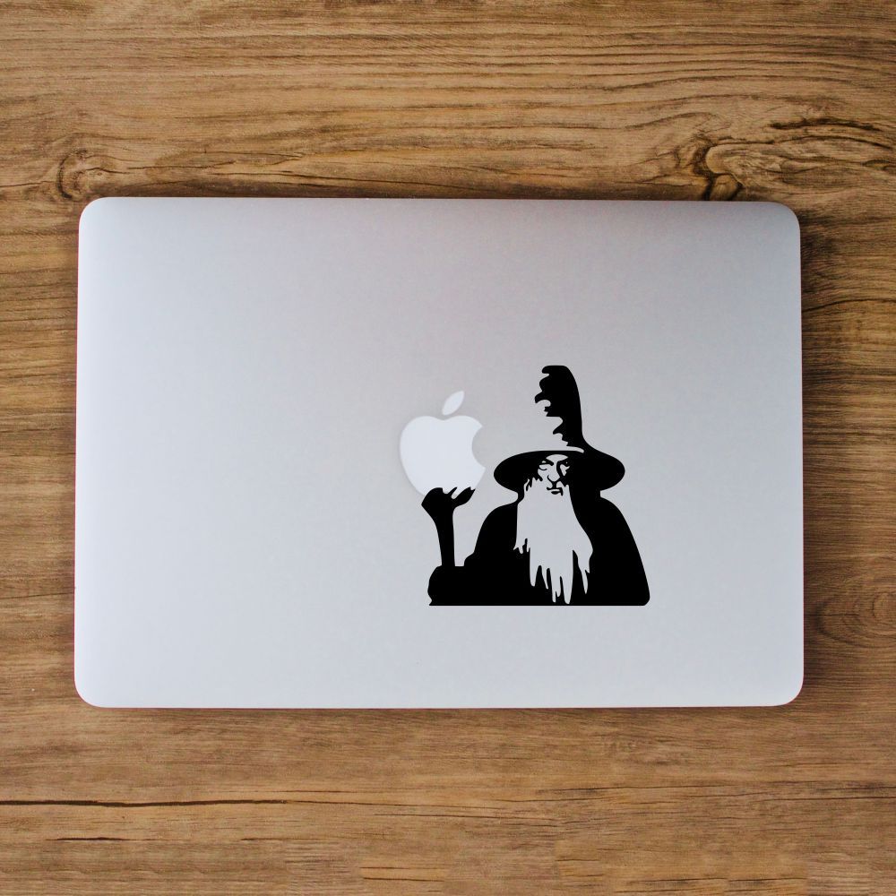 Jual Stiker Gandalf Holding Apple Wand - Lord of the Rings - Laptop ...