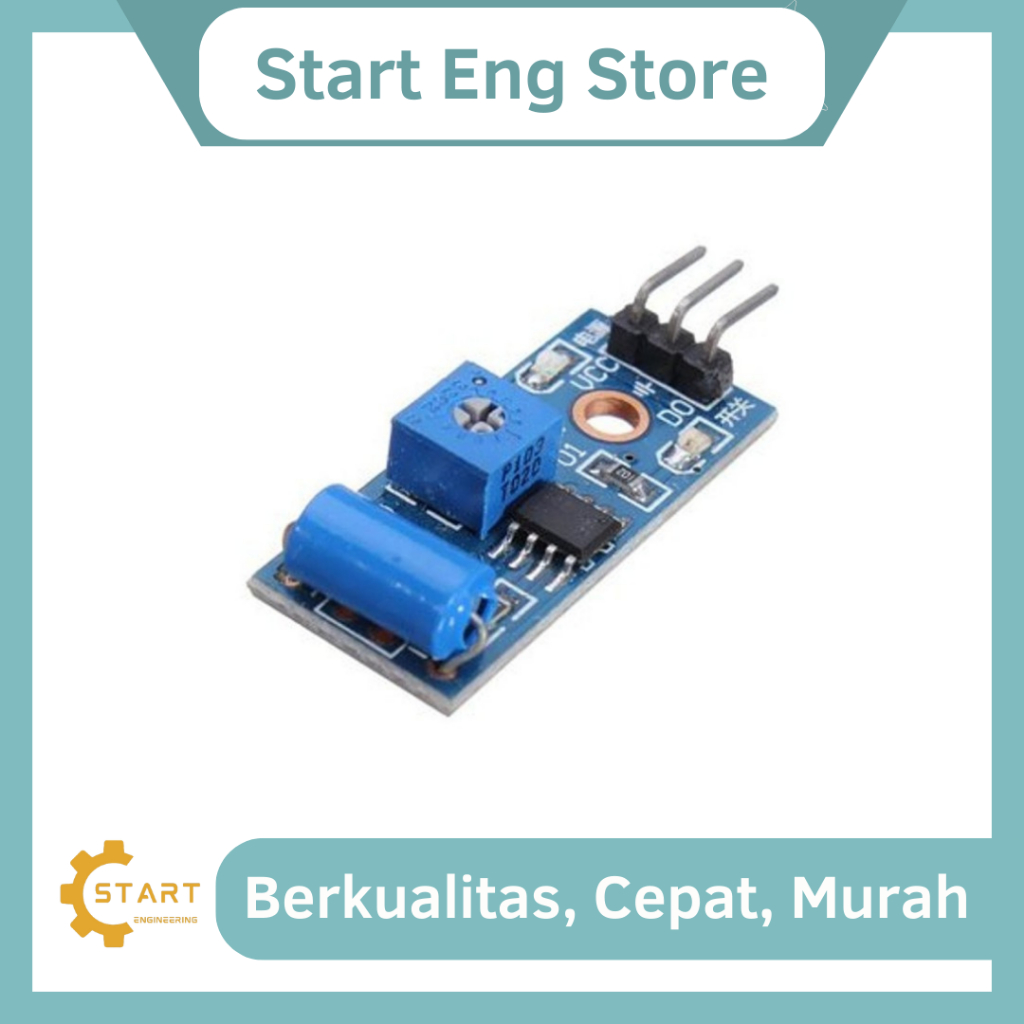 Jual SW-420 Vibration Motion Sensor Getar Switch NC Module – Deteksi Getaran dan Gerakan dengan ...