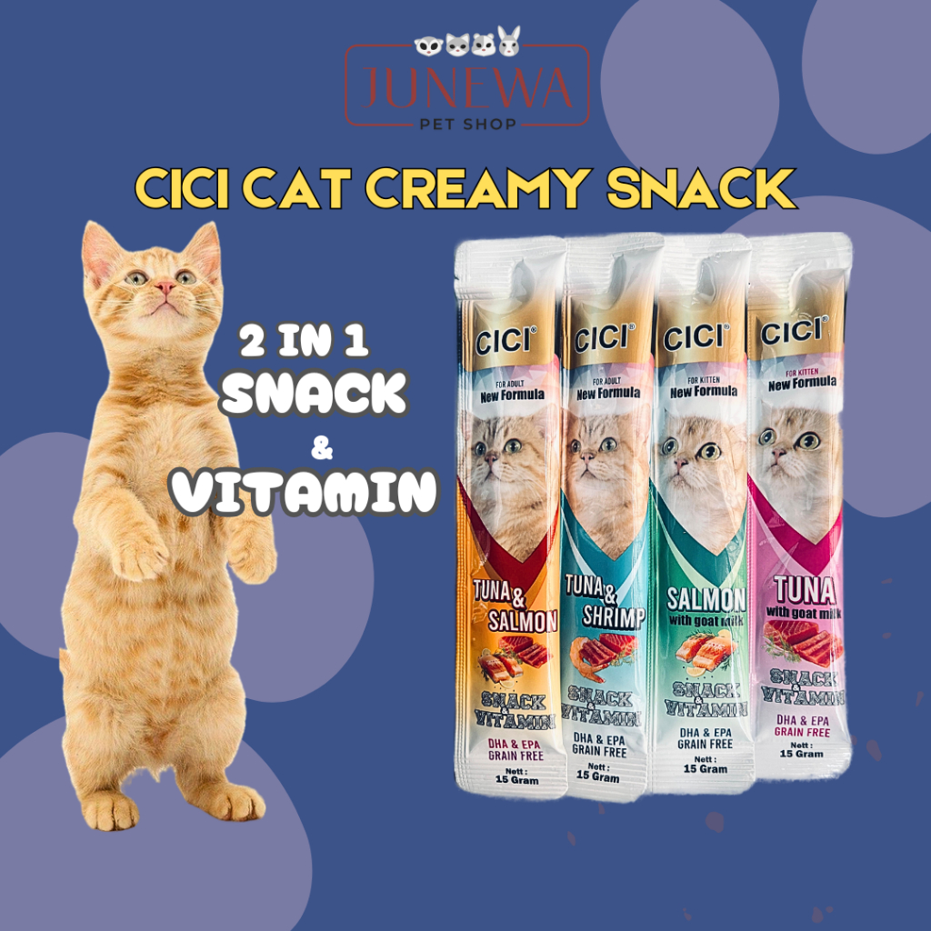 Jual Snack Cemilan Kucing Cici Creamy Snack Vitamin Kucing Cat Food ...