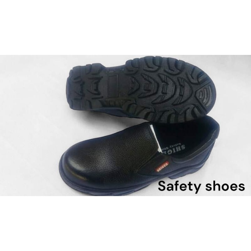 Jual Sepatu safety hitam slip on | Shopee Indonesia