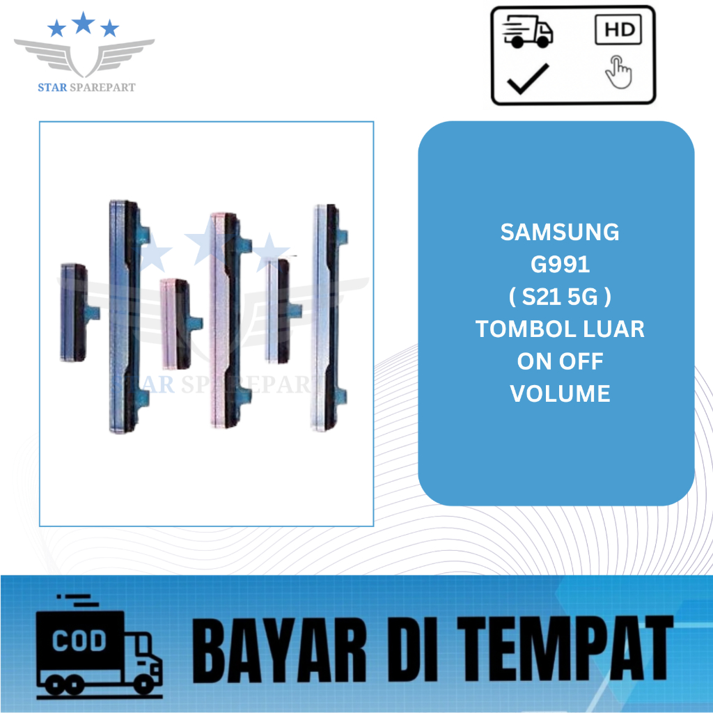 Jual TOMBOL LUAR KEYPAD ON OFF + VOLUME SAMSUNG G991 ( GALAXY S21 5G ...