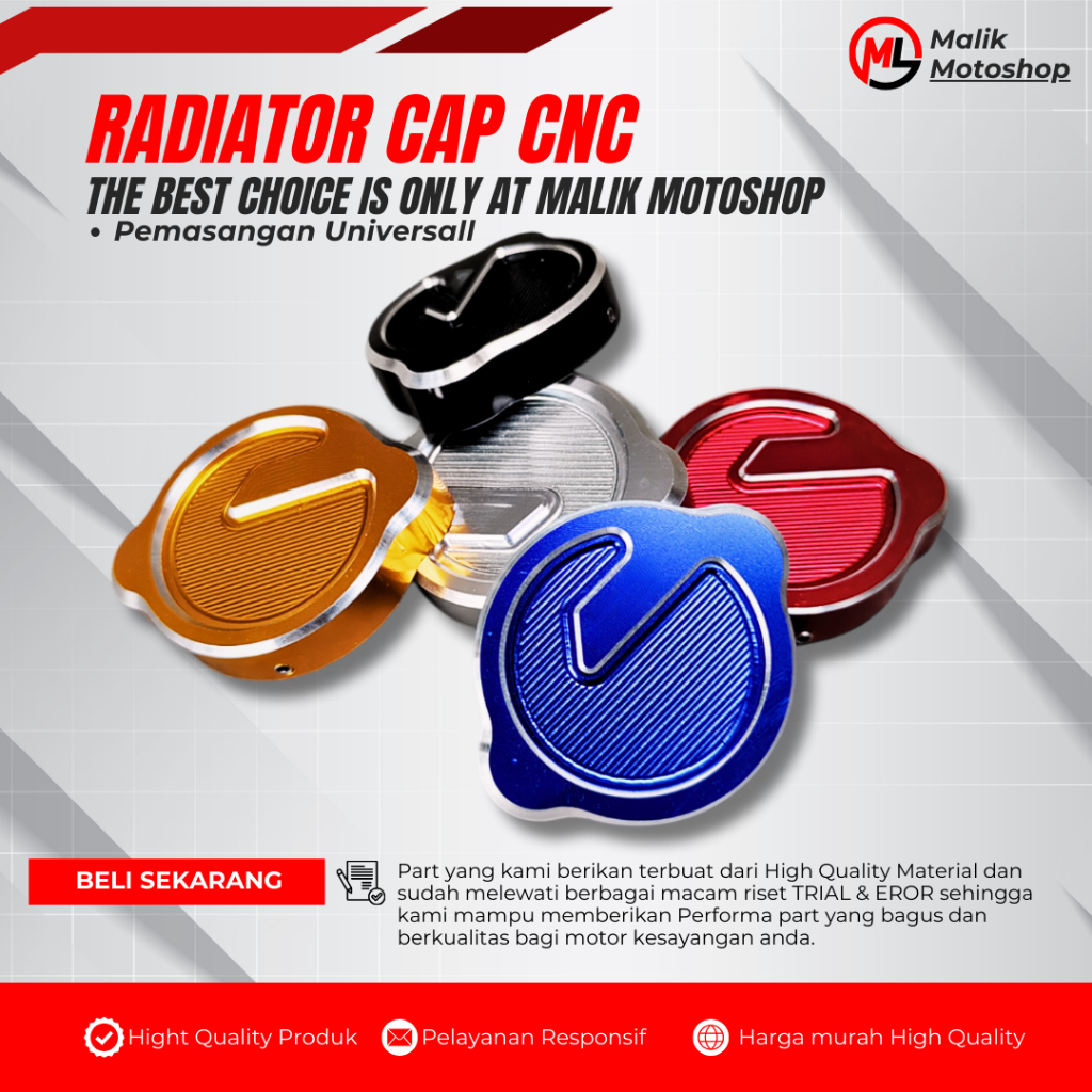 Jual RADIATOR CAP CNC COVER TUTUP RADIATOR PELINDUNG RADIATOR CAP ...