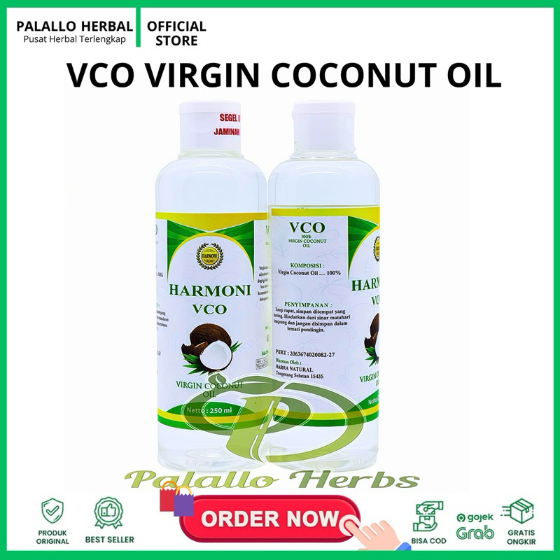 Jual VCO Harmoni Virgin Coconut Oil 250 ml Minyak Kelapa Murni | Shopee Indonesia