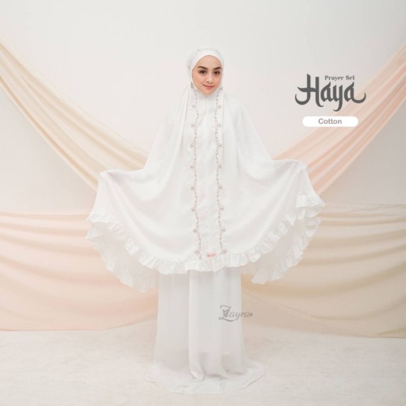 Jual ZAYRA HIJAB / HAYA PRAYER SET (TALI FRECH KHIMAR) | Shopee Indonesia