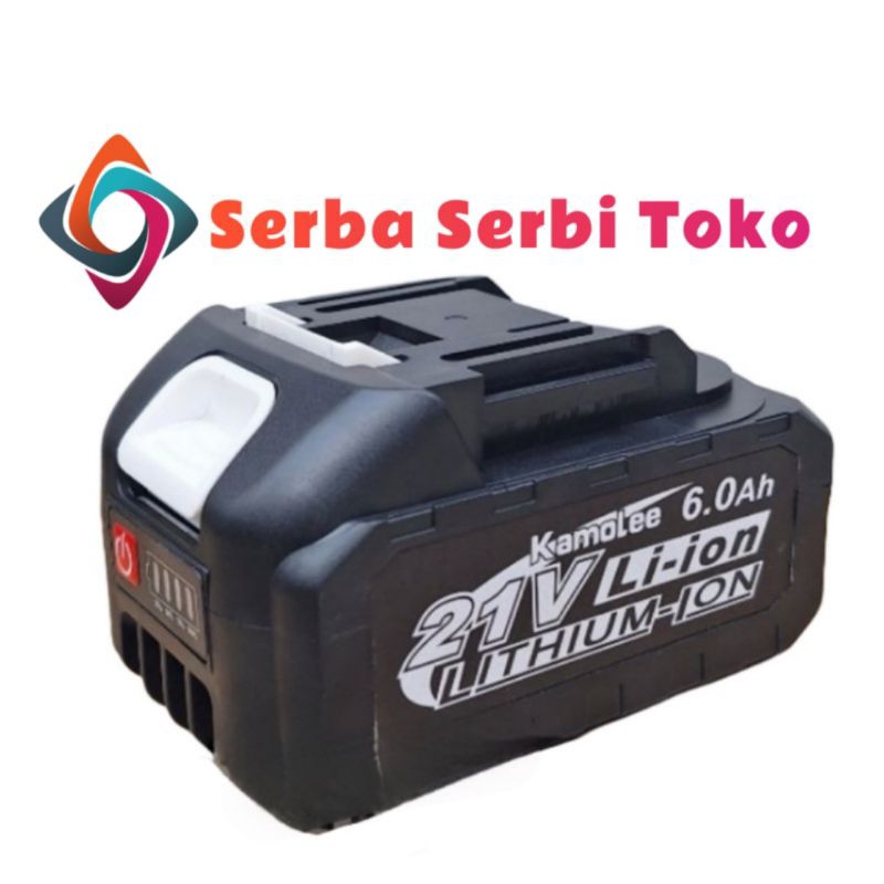 Jual BATERAI IMPACT WRENCH KAMOLEE 21V 6.0AH BATERAI BOR GERINDA KAMOLEE | Shopee Indonesia