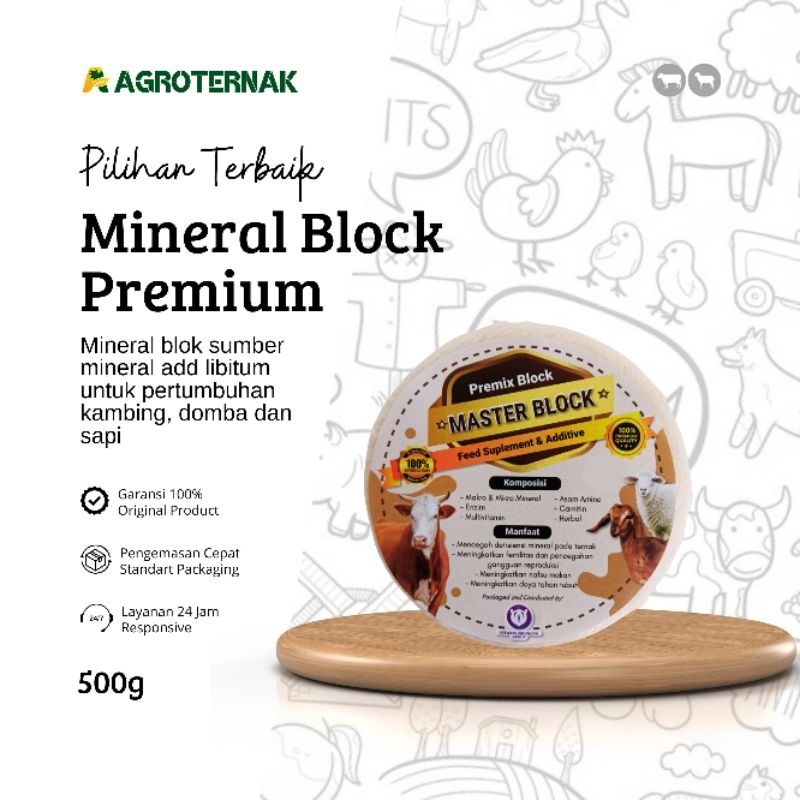 Jual MINERAL BLOK Premix Block Permen Jilat Hewan Ternak Kambing Domba ...
