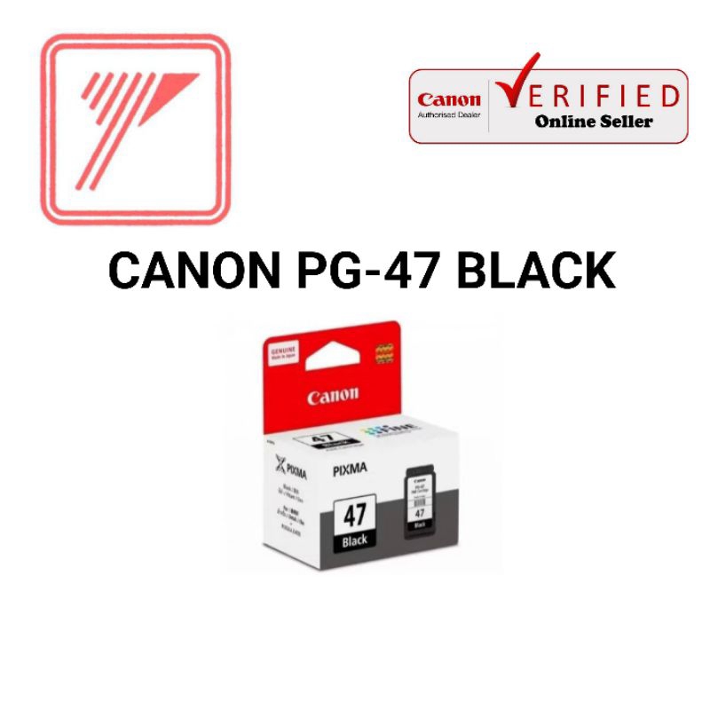 Jual CANON ink tinta PG47 PG 47 PG-47 Black Hitam Original | Shopee ...