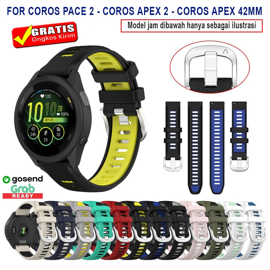Jual STRAP TALI JAM COROS PACE 2 - COROS APEX 2 - COROS APEX 42MM MODEL ...
