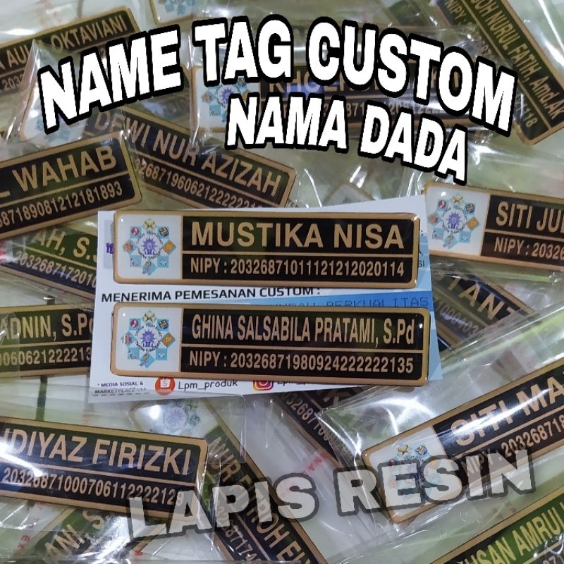 Jual Nama Dada Name Tag (min order 50 pcs) | Shopee Indonesia