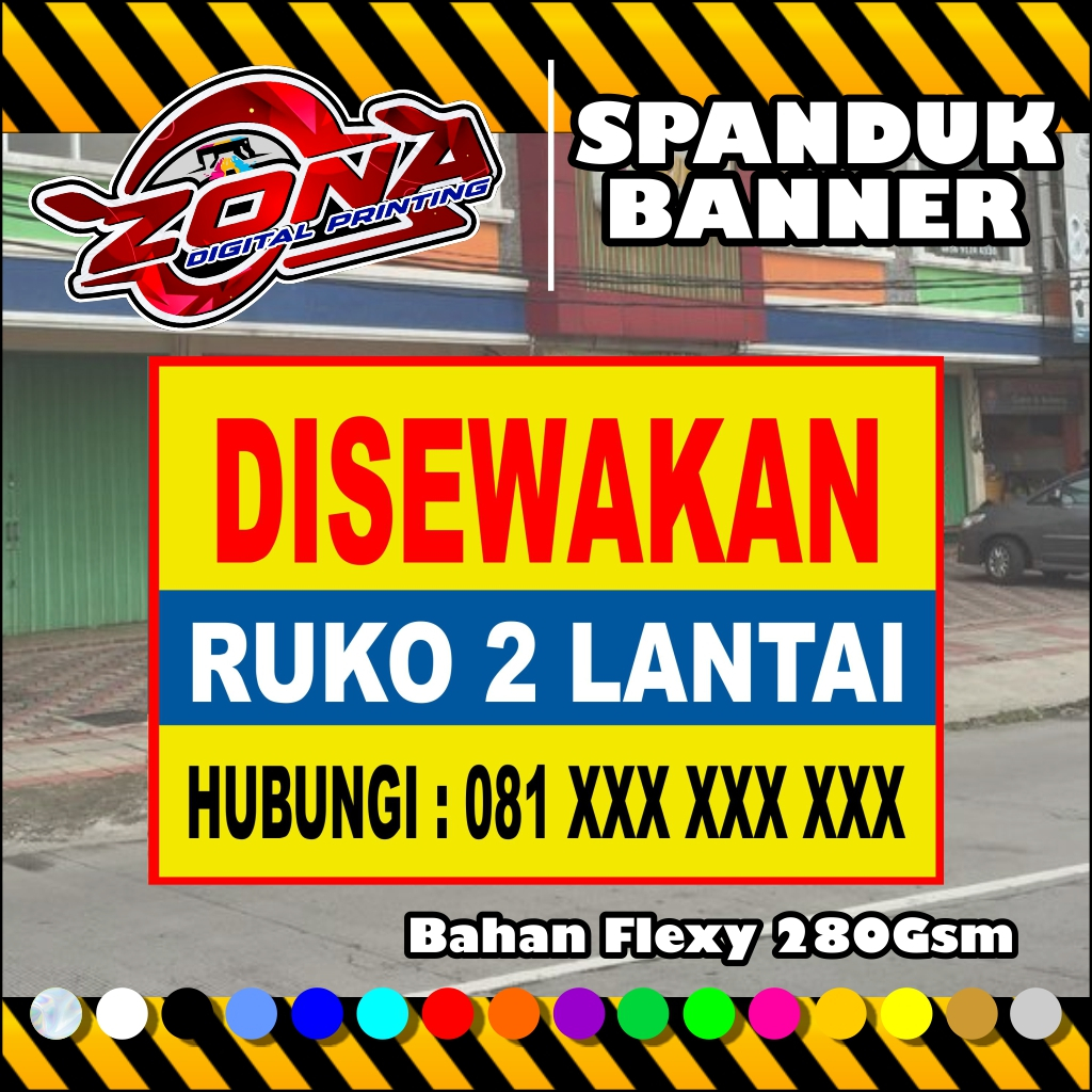 Jual Spanduk Banner Backdrop Disewakan / Dijual Ruko / Rumah Bervariasi ...
