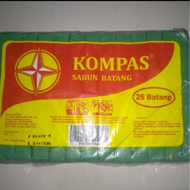 Jual Sabun Batang Kompas (1 pack isi 26 batang) | Shopee Indonesia