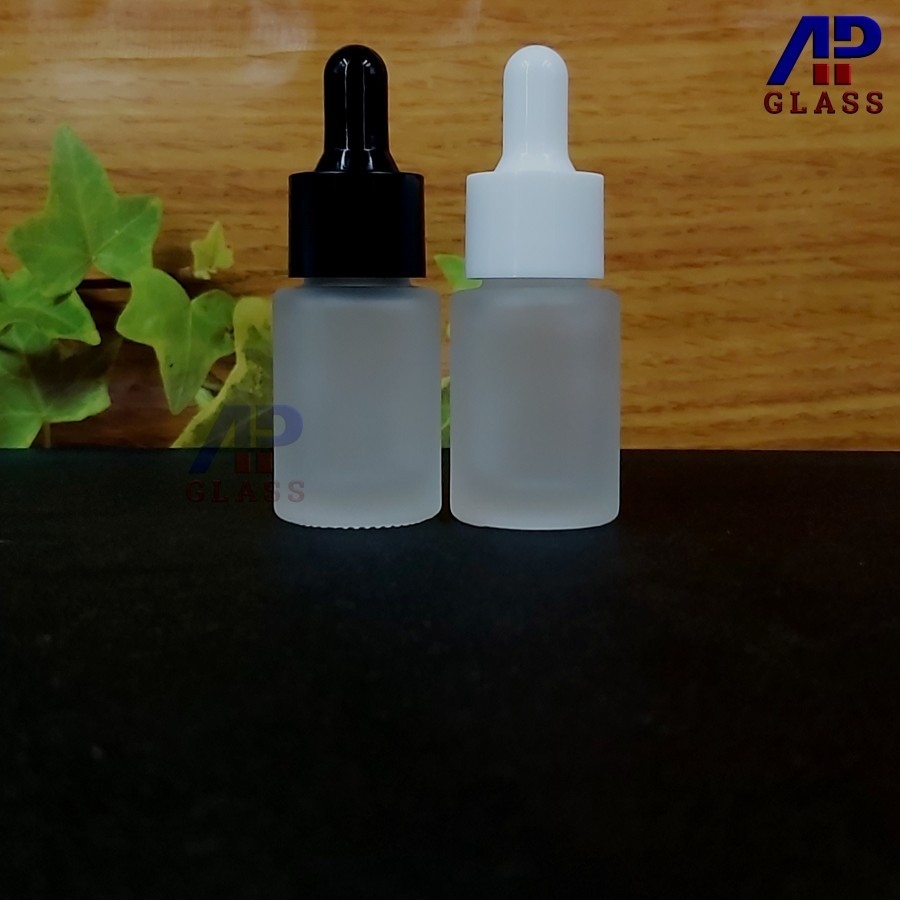 Jual BOTOL PIPET 15 ML BAHU DATAR SERUM TETES / BOTOL KACA FROSTED 15ML ...