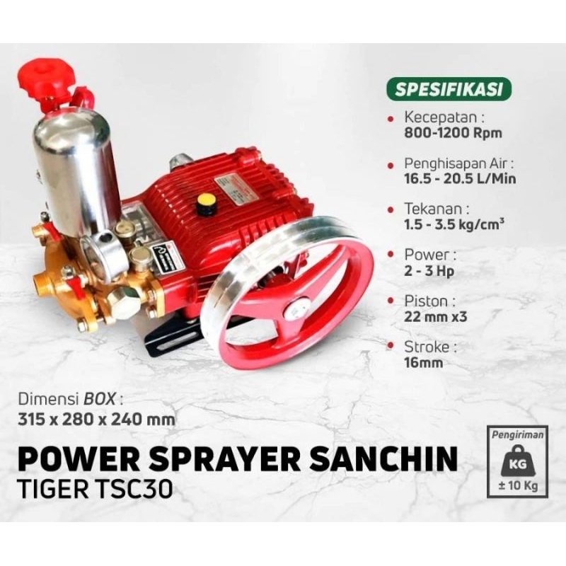 Jual MESIN POWER SPRAYER CLEANER CUCI MOBIL MOTOR TIGER TSC30 TSC-30 ...