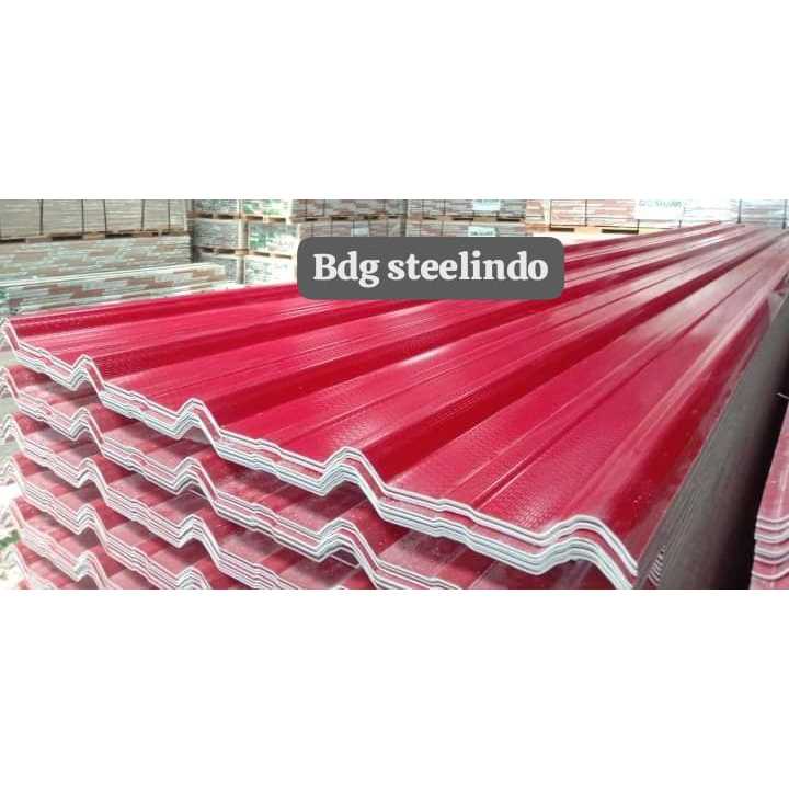 Jual Atap Stonelite / Kanopi UpVc asa Spandek Warna Merah Hitam ...