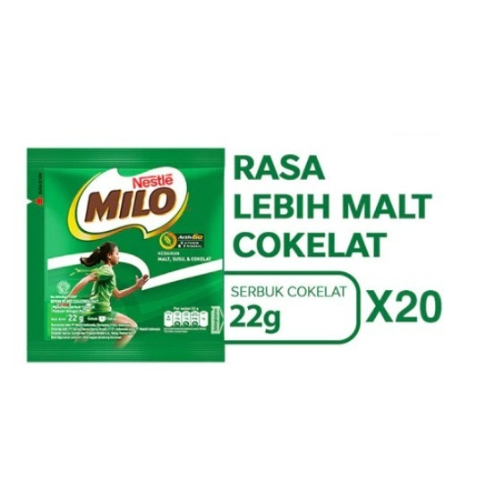 Jual Milo Active-Go Sachet 22g / 20 Pcs | Shopee Indonesia