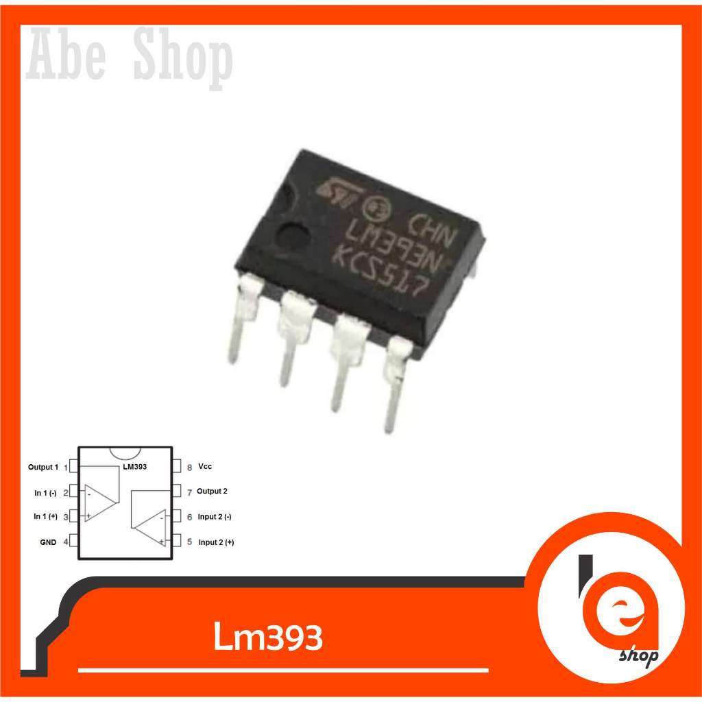 Jual IC LM393P LM393 dual differential comparator LM 393 DIP8 DIP 8 pin ...