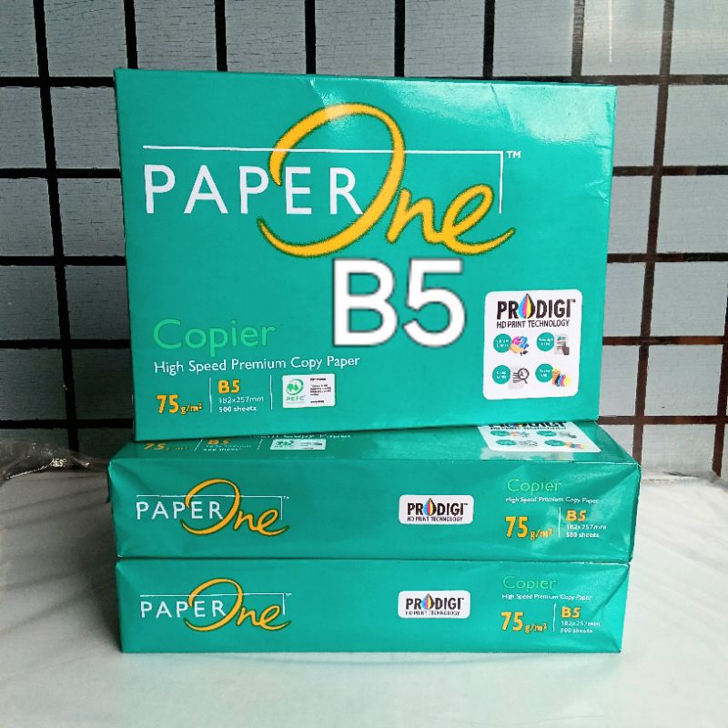 Jual Kertas Hvs B5 PaperOne 75gr ( Rim 500 Lbr ) [ Original ] | Shopee ...