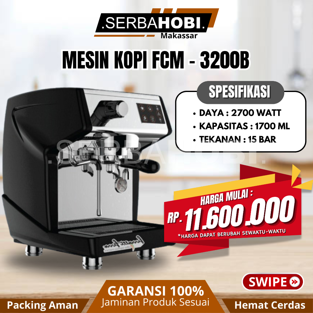 Jual Coffee Maker Espresso Machine FCM3200B / Mesin Kopi FCM-3200B ...