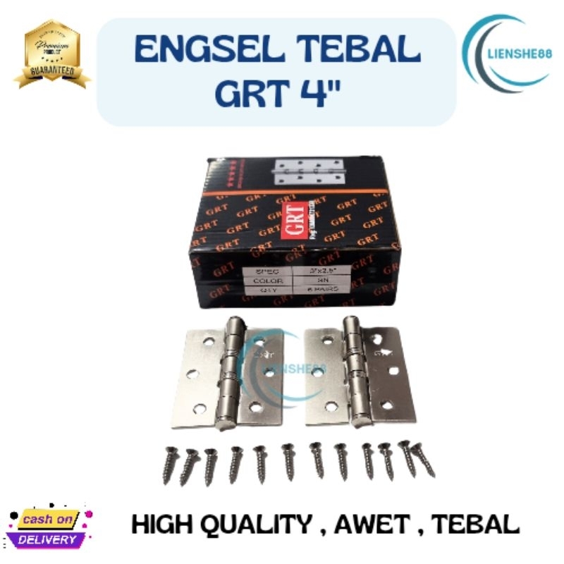 Jual ENGSEL PINTU JENDELA ENGSEL BEARING TEBAL GRT 4" | Shopee Indonesia
