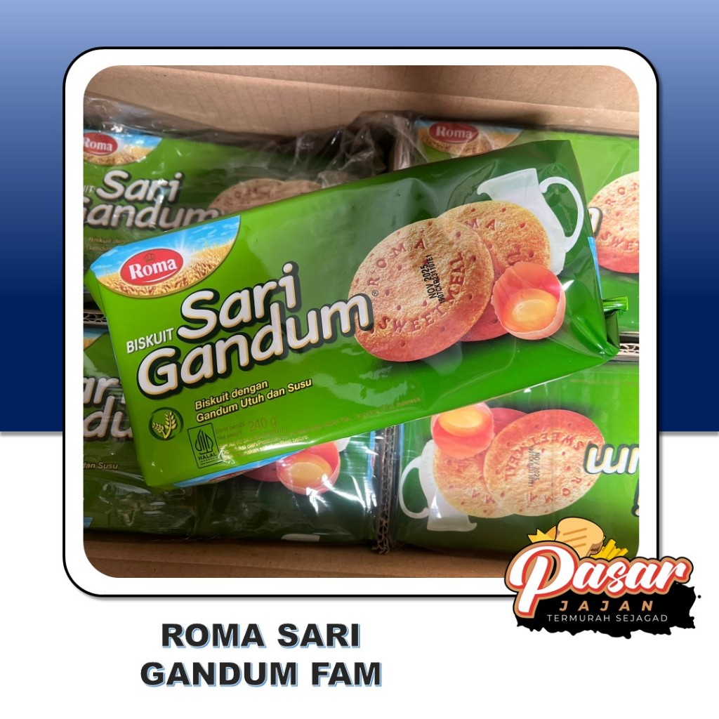 Jual Roma Sari Gandum Fam Isi 240gr | Shopee Indonesia