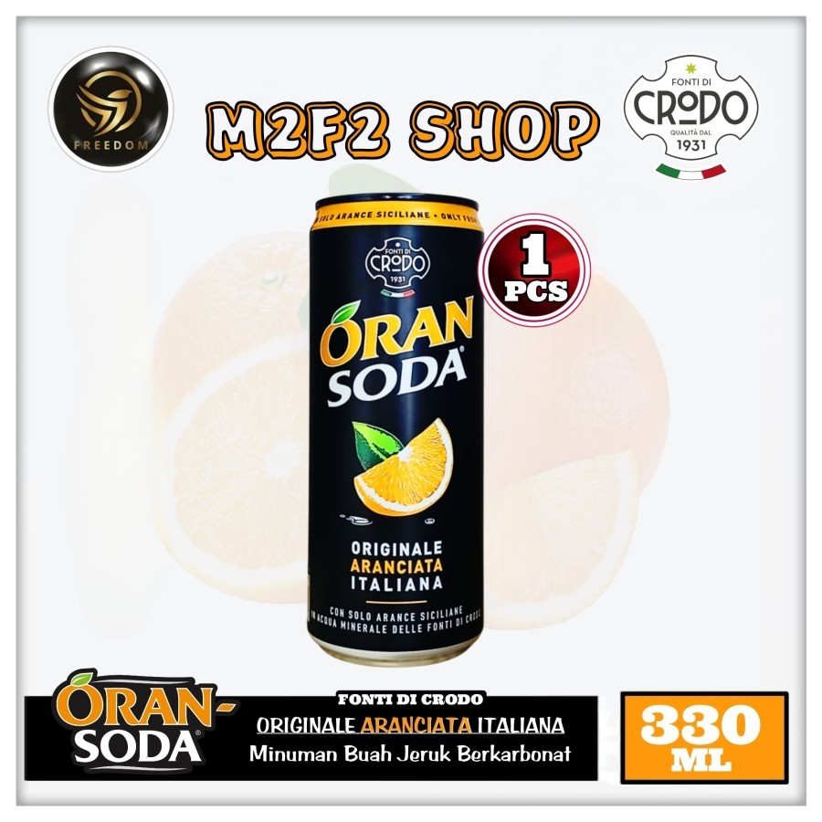 Jual Crodo Orange Soda Aranciata Italiana Can | Kaleng - 330 ml ...