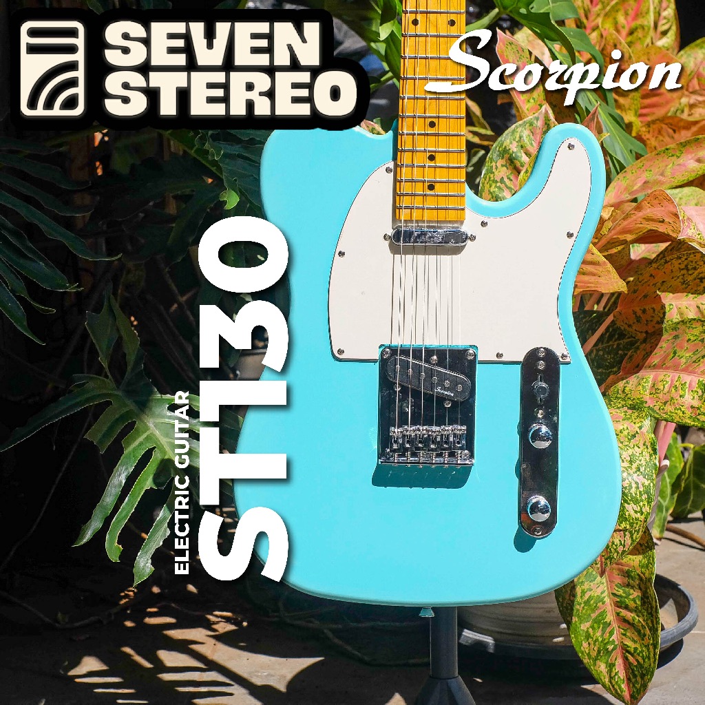 Jual Scorpion ST130 Telecaster Electric Guitar Daphne Blue | Shopee Indonesia