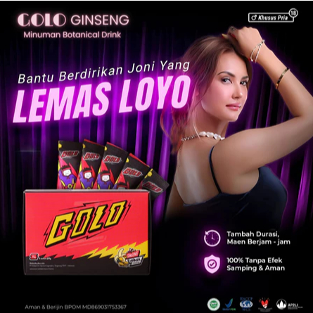 Jual GOLO GINSENG Botanical Drink 1 Box 5 Sachet Original | Shopee ...