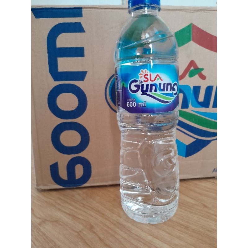 Jual AIR MINERAL GUNUNG 600 ML 1 DUS ISI 24 BOTOL | Shopee Indonesia