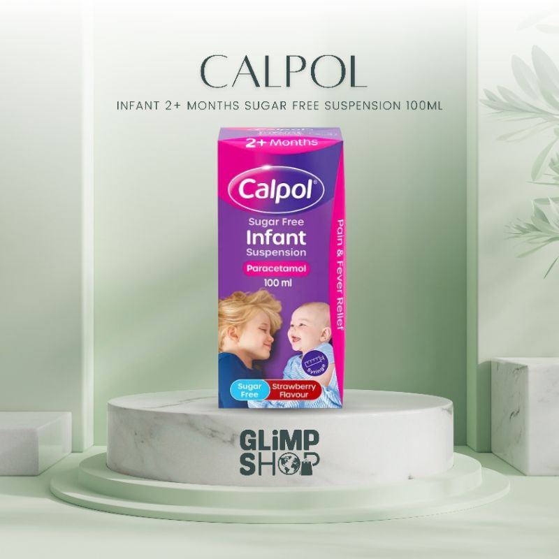 Jual Calpol Infant 2+ Months Sugar Free Suspension 100ml - Strawberry ...