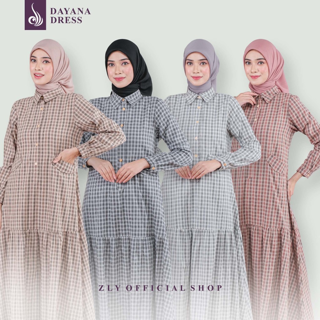 Jual Gamis Daily Katun Wanita Kekinian | Gamis Remaja Santai Kotak ...