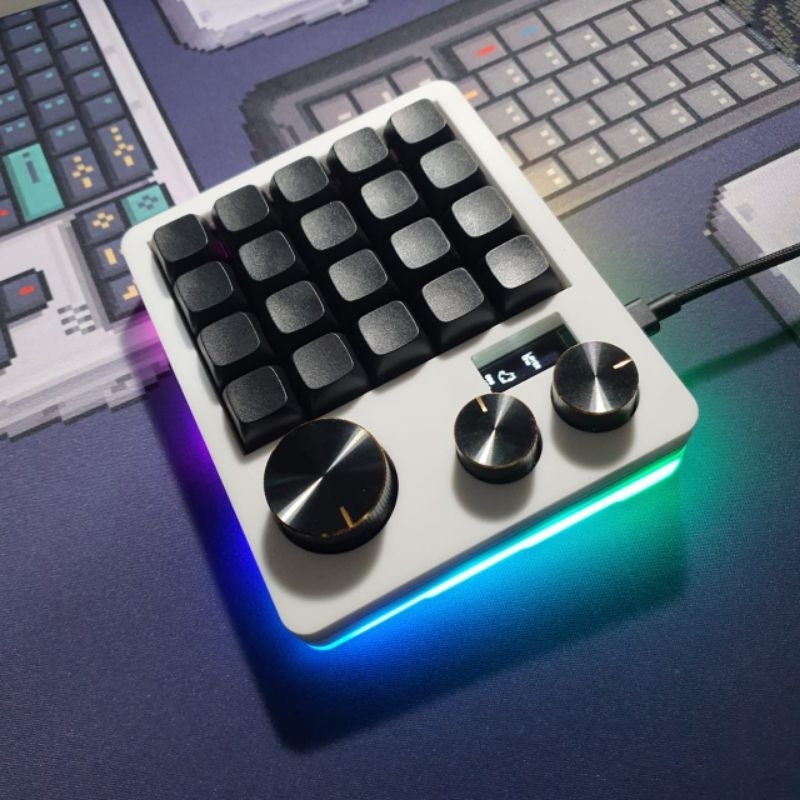 Jual BinPad V2 Macropad Mechanical Keyboard midi controler hotswap oled encoder underglow ...