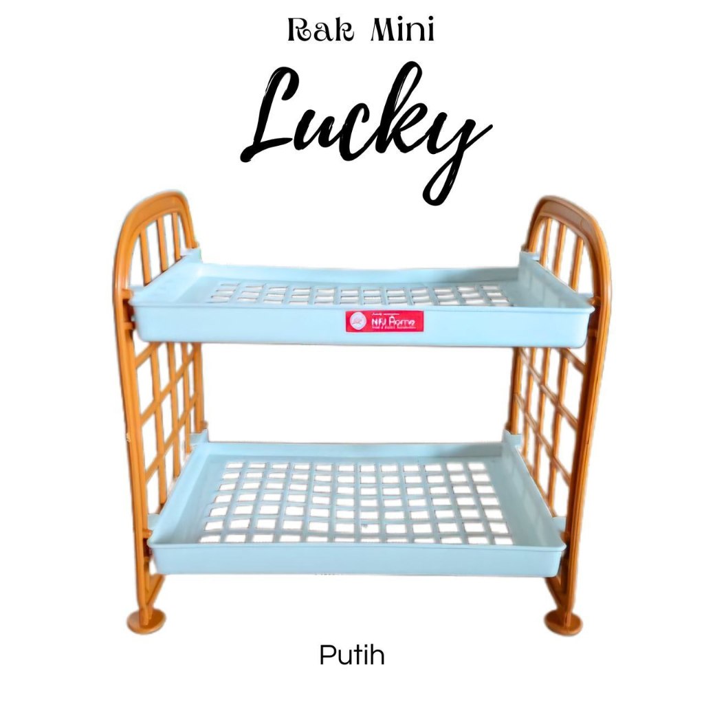 Jual RAK JARING LUCKY - Rak Plastik Mini / Rak Bumbu Dapur Estetik ...