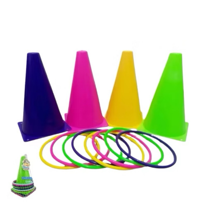 Jual Mainan Anak Lempar Cincin Kerucut Cone Ring YG25 Game Toys Plastik ...