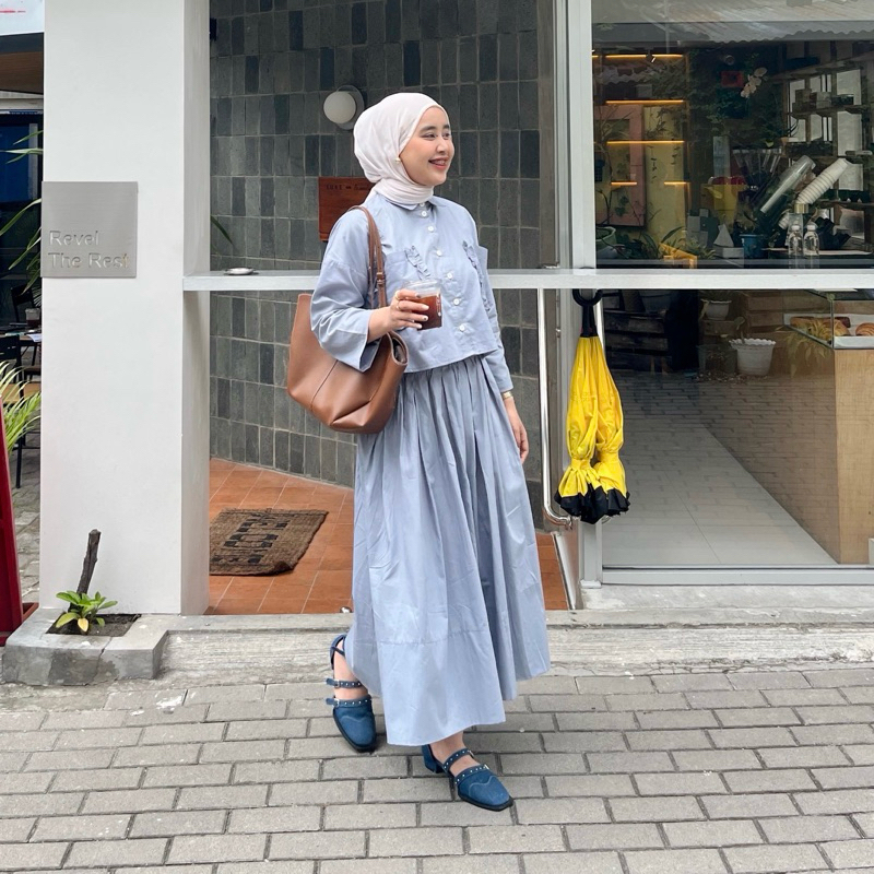 Jual GIA ONESET| Oneset Wanita Casual | Oneset Skirt Woman Korean ...