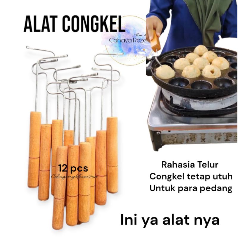 Jual ( 12pc ) Grosir Alat Cungkilan Takoyaki Congkel Telur / Cungkilan ...